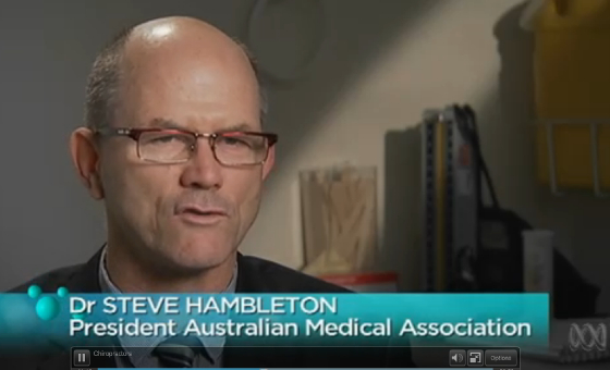 Dr Steve Hambleton, Catalyst, 11 July 2013 | Australian Medical Association